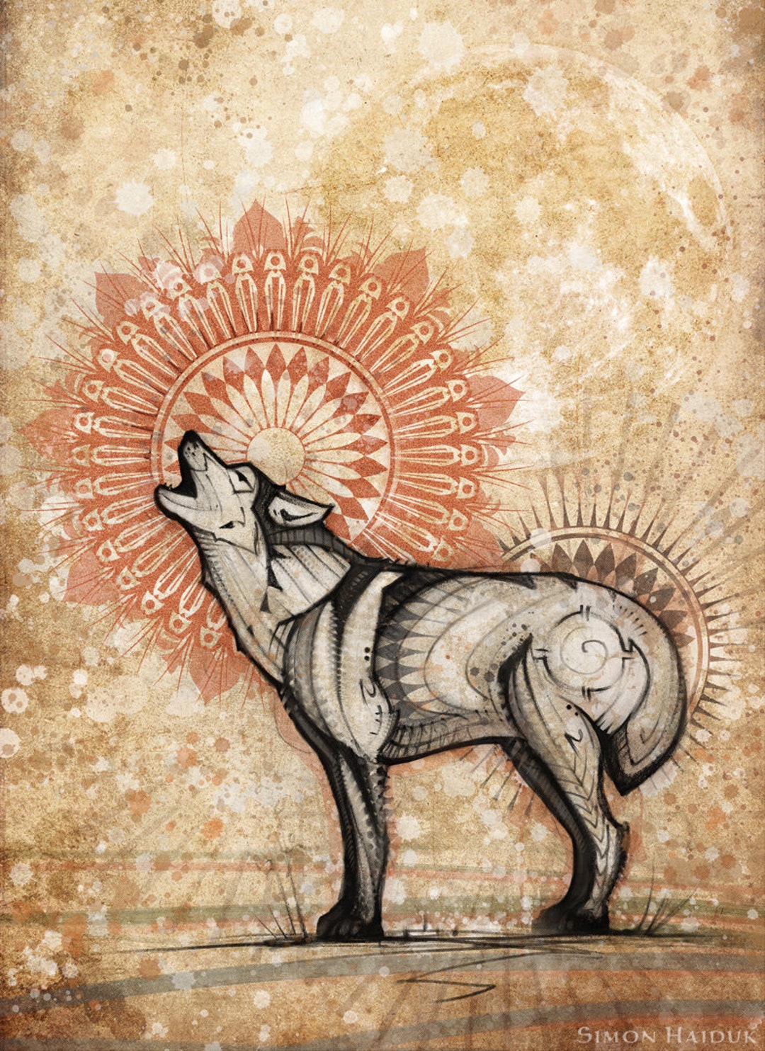 Wolf Totem - Art Prints - Etsy