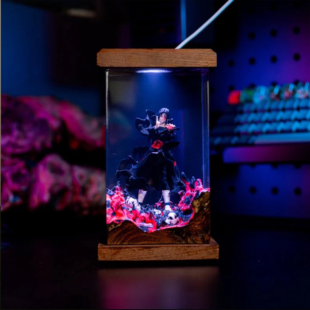 I\tac.hi Uc/hih.a Lamp, Epoxy Resin Lamp, Gift for Him, Anime Gift ...