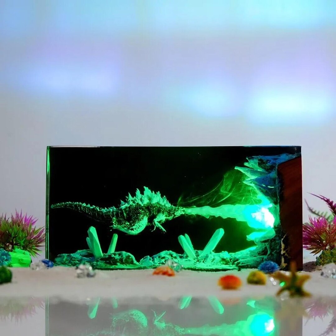 G/OD\ZI.LL.A Monster Night Light Atomic Breath Resin Lamp Personalized ...
