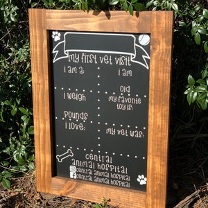 Veterinarian Sign New Puppy Sign New Kitten Sign First | Etsy