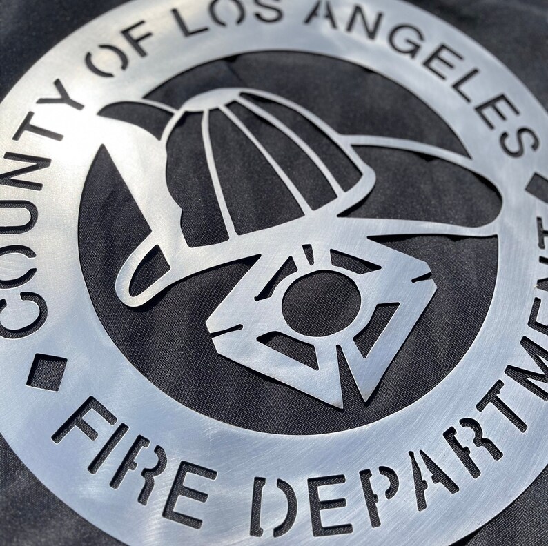 Los Angeles County Lacofd Metal Logo - Etsy