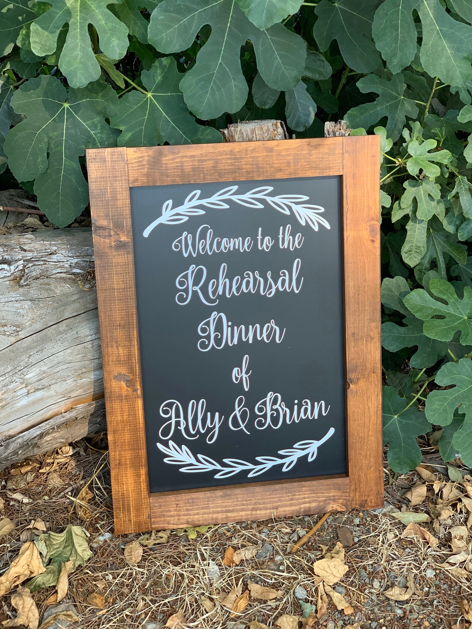 Rehearsal Dinner Sign Rehearsal Chalkboard Framed | Etsy