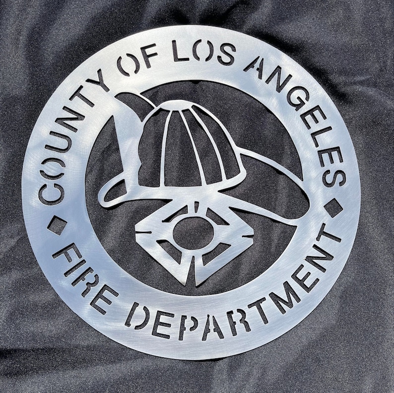 Los Angeles County Lacofd Metal Logo - Etsy