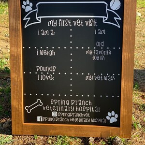 Veterinarian Sign New Puppy Sign New Kitten Sign First | Etsy