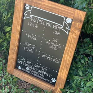 Veterinarian Sign New Puppy Sign New Kitten Sign First | Etsy