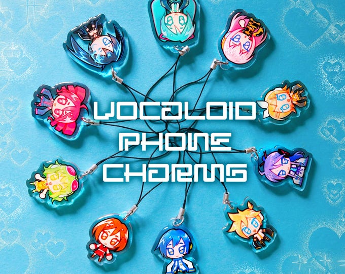 Vocaloid Phone Charms - Etsy