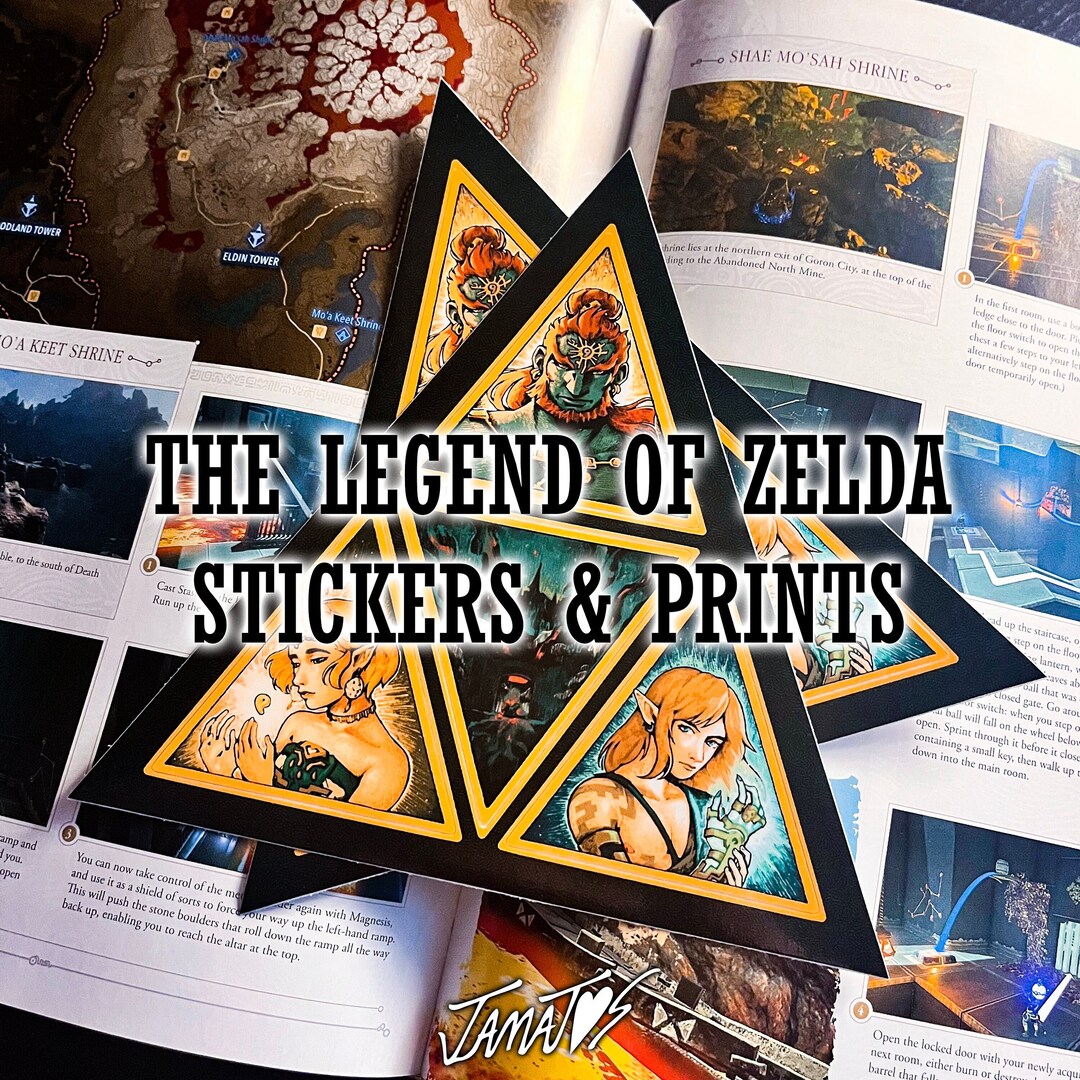 LEGEND OF ZELDA: Vinyl Sticker Sheets & Prints - Etsy