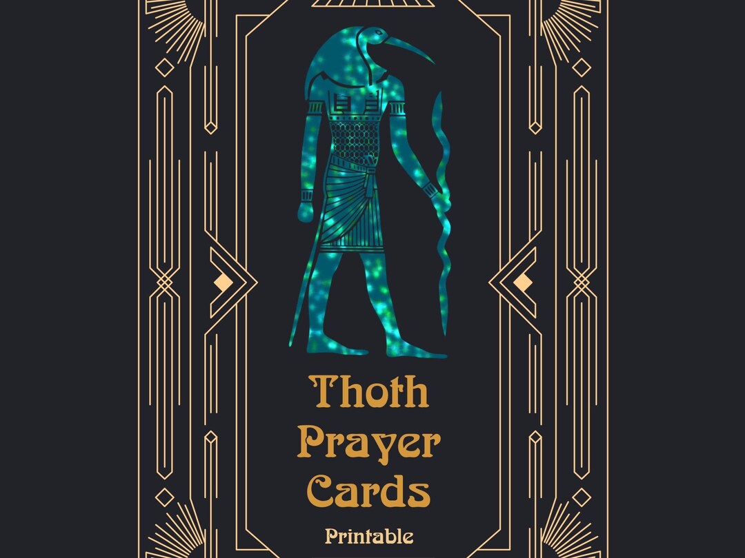 Thoth Djehuty Digital Prayer Cards - Ancient Egyptian Kemetic Prayer ...
