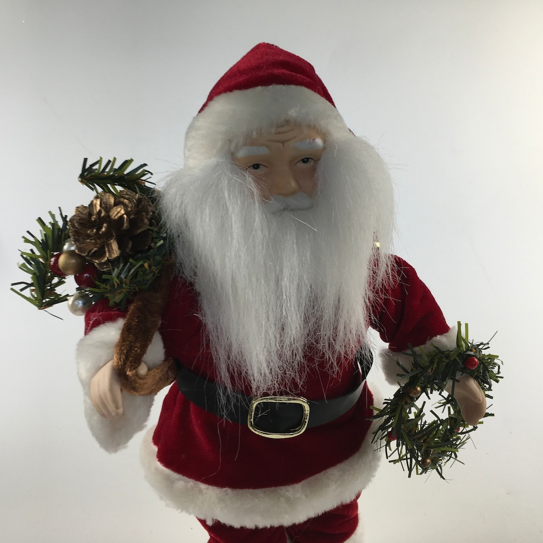 Vintage Standing Santa, Standing Santa Claus, 13, Red, Santa Claus ...