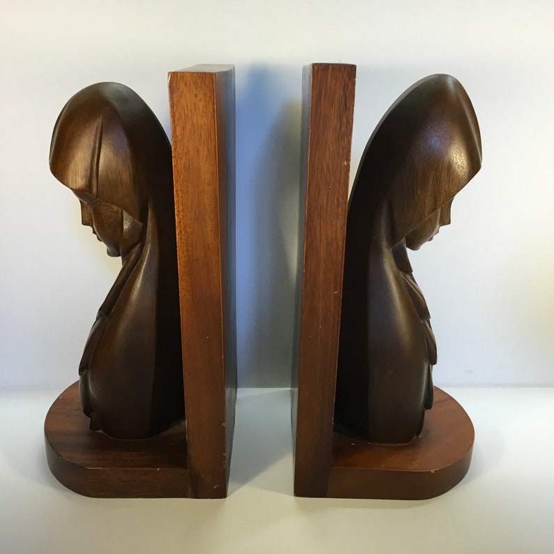 Bookends, 1940s, Vintage, Female Bookends, 11", Vintage Bookends, Hand ...