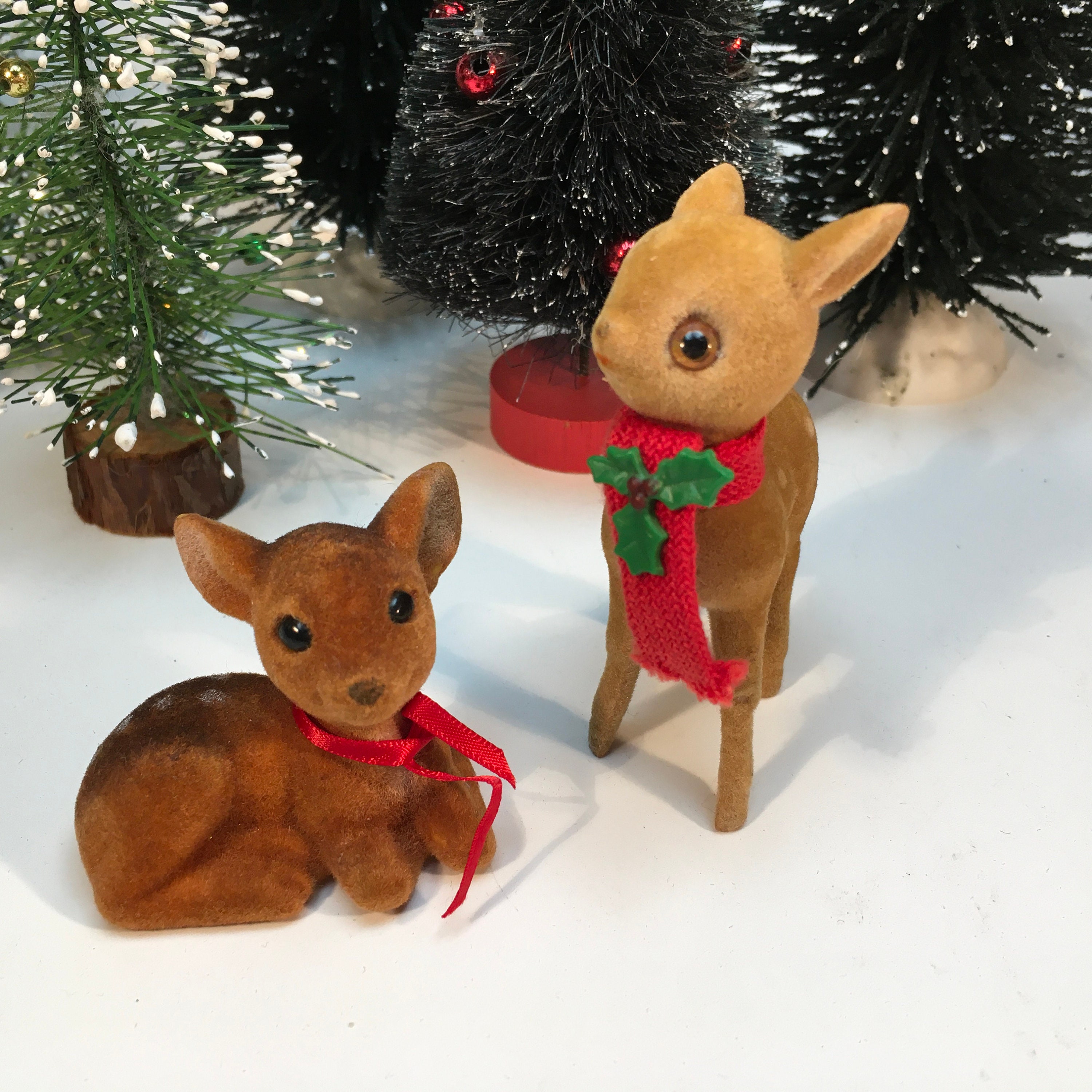 Vintage Reindeer 1980s Set/2 Reindeer Hallmark Reindeer | Etsy