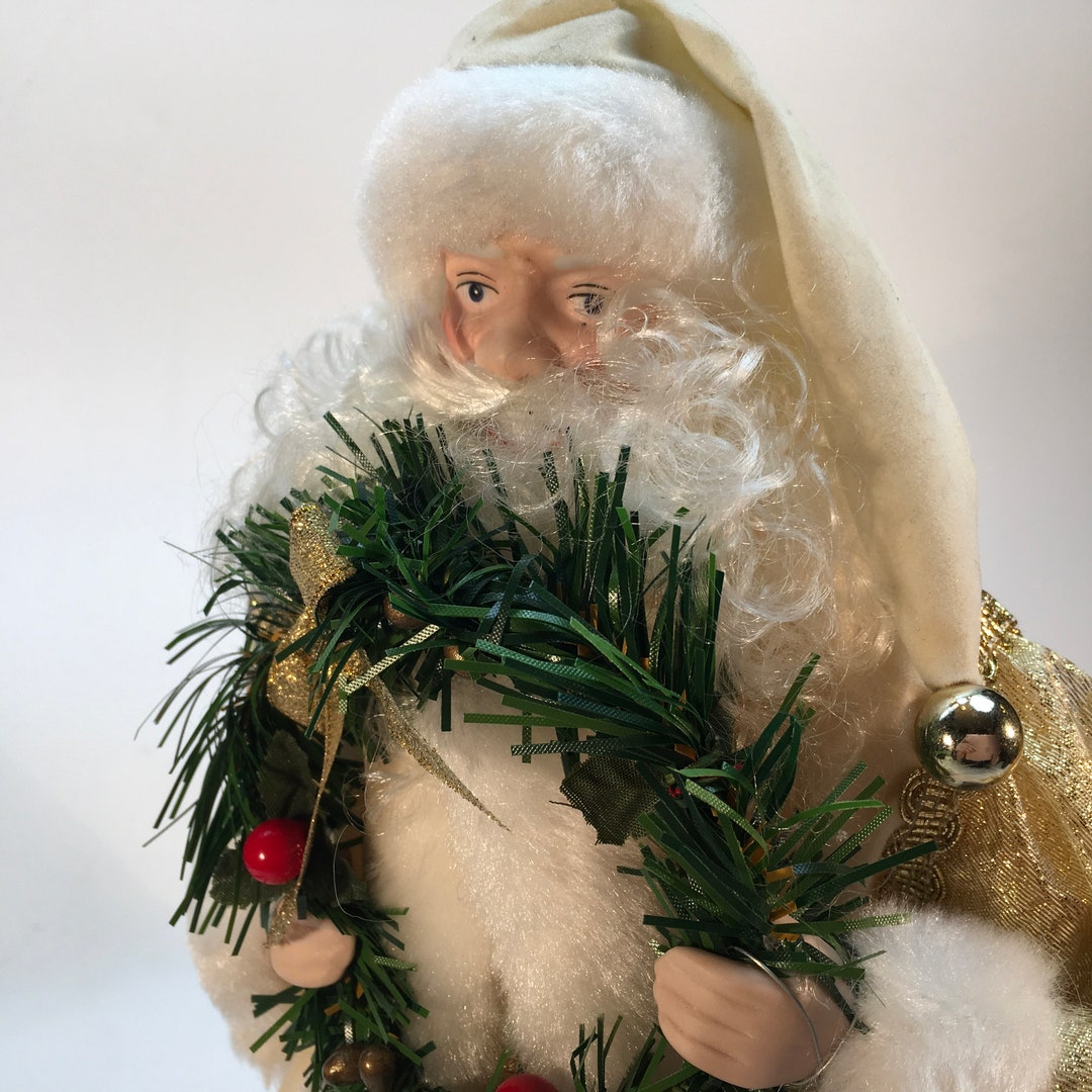 Tree Topper, Santa, Vintage Christmas, Santa Tree Topper, Santa Claus ...