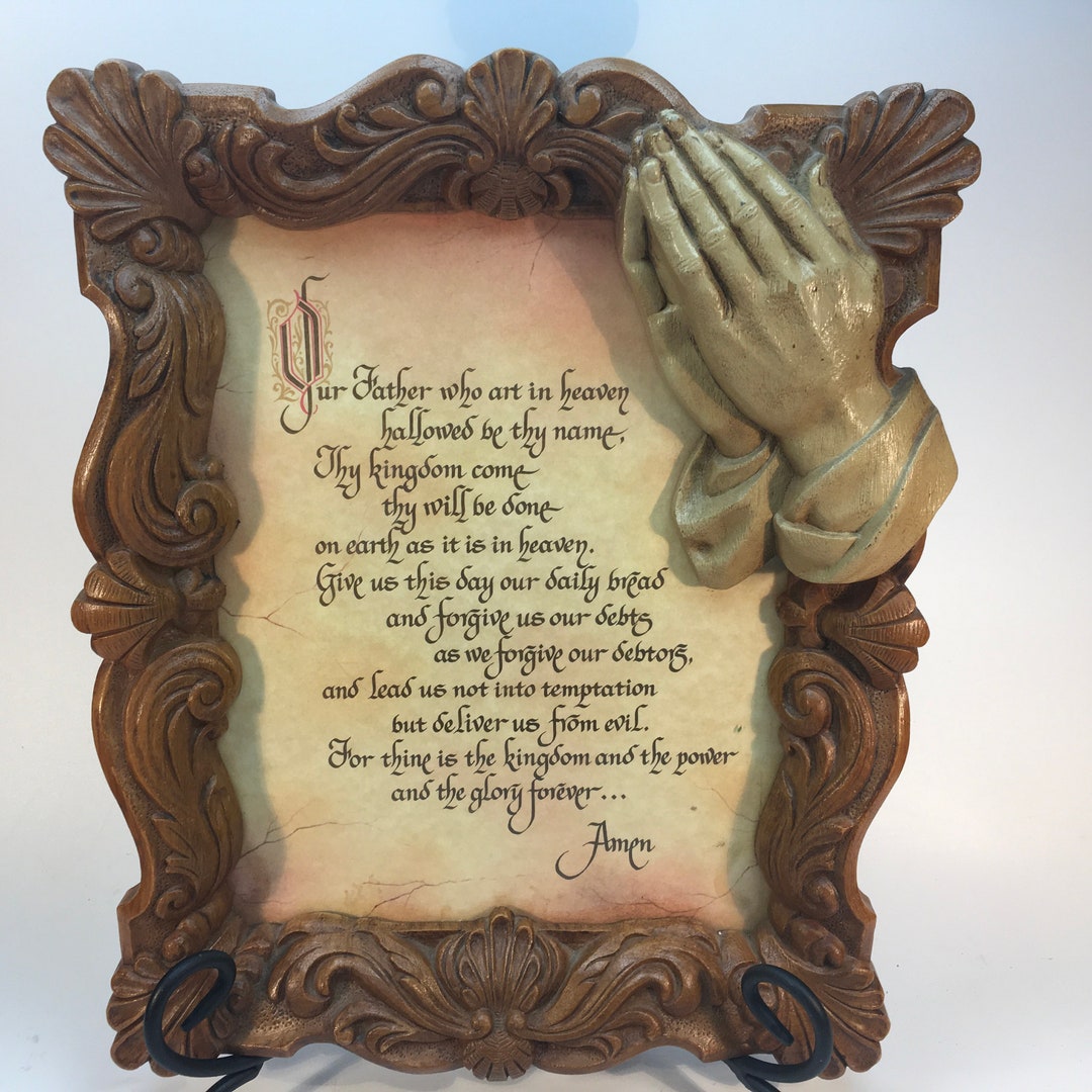 The Lord's Prayer, Lord's Prayer, 1960s, Vintage, Prayer, Lord's Prayer ...