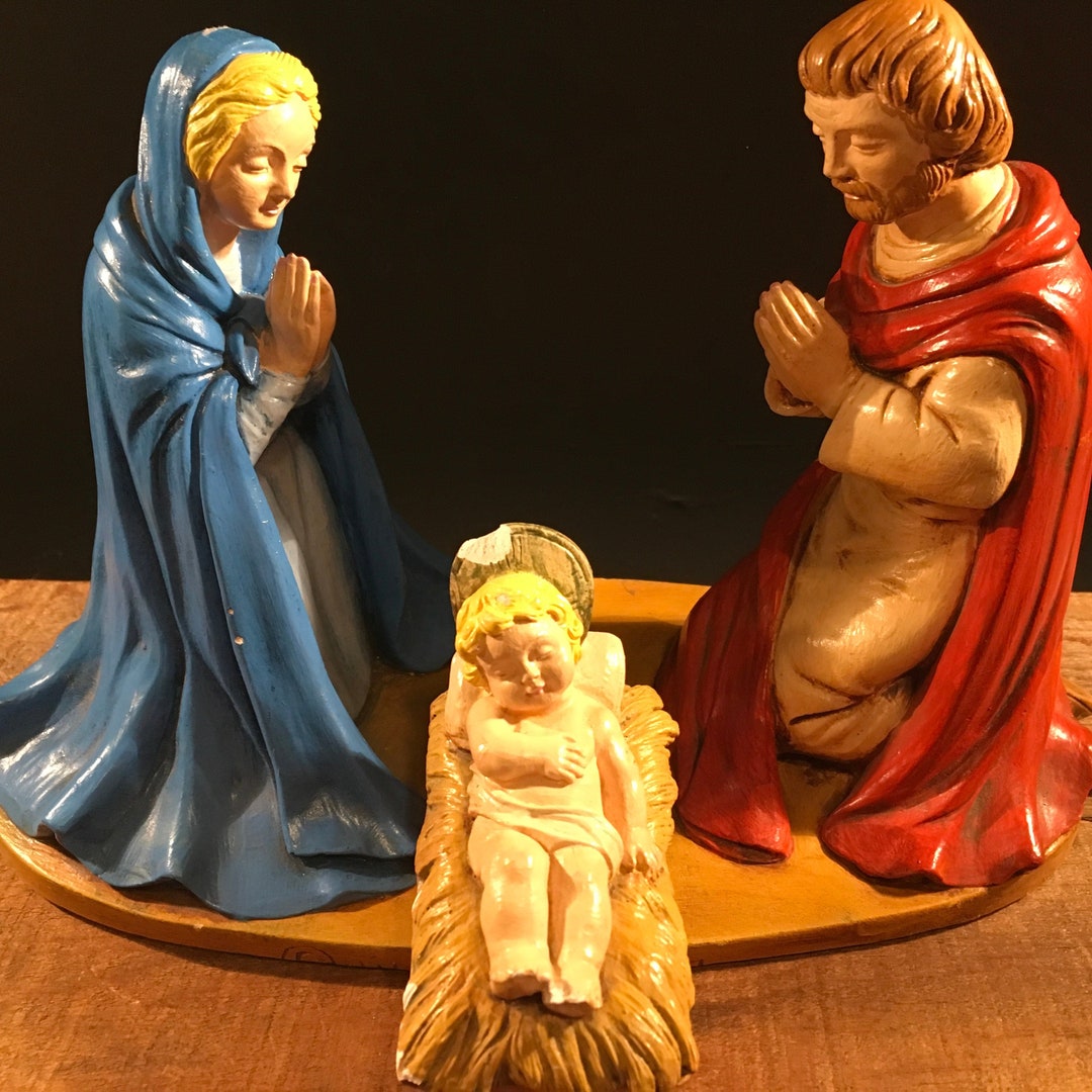 Vintage Christmas, Nativity Set, Nativity Scene, Vintage, 1950s ...