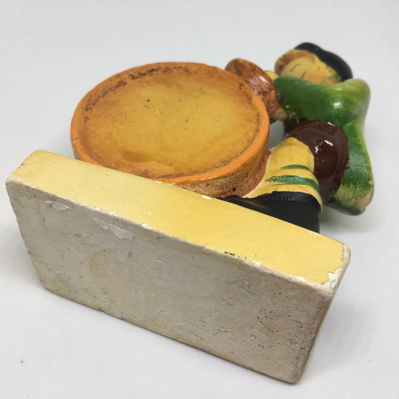 Vintage 1940s, Chalkware Boy, Chalk Figurine, Drummer Boy, Mid Century ...