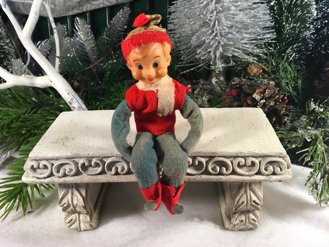 Christmas Elf, Vintage Elf, Vintage Christmas, 1950s, Knee Hugger, Elf ...