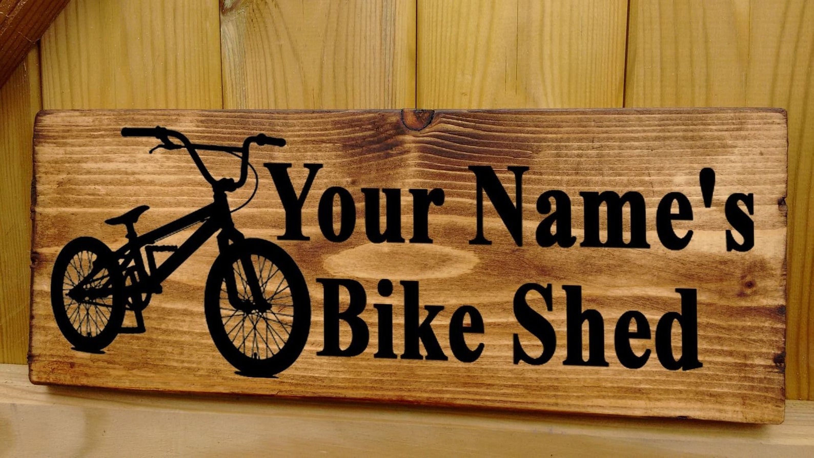 Bike Shed Sign Bmx Mountain Bikes Room Garage Shed Storage Racks ...