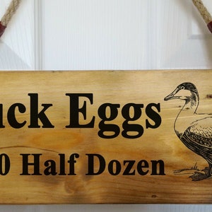 Duck Eggs for Sale Sign Plaque Outdoor Egg Box Fresh Personalised Free ...