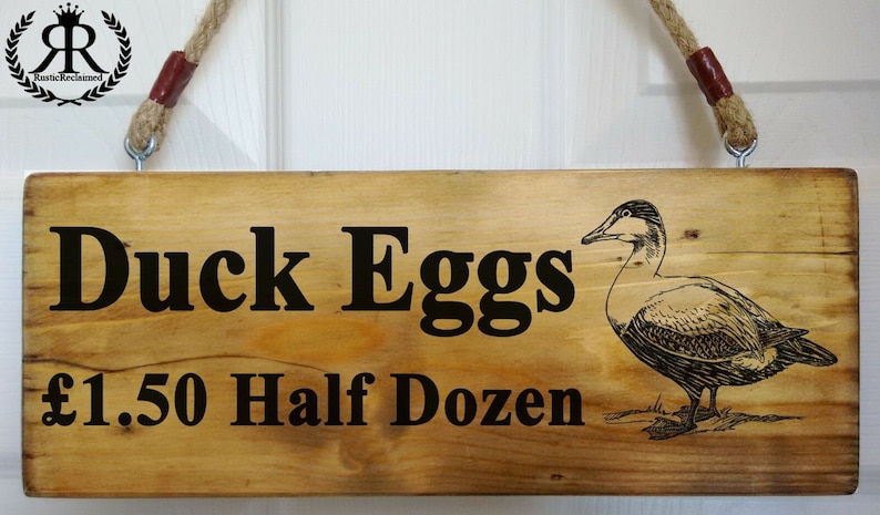 Duck Eggs for Sale Sign Plaque Outdoor Egg Box Fresh - Etsy