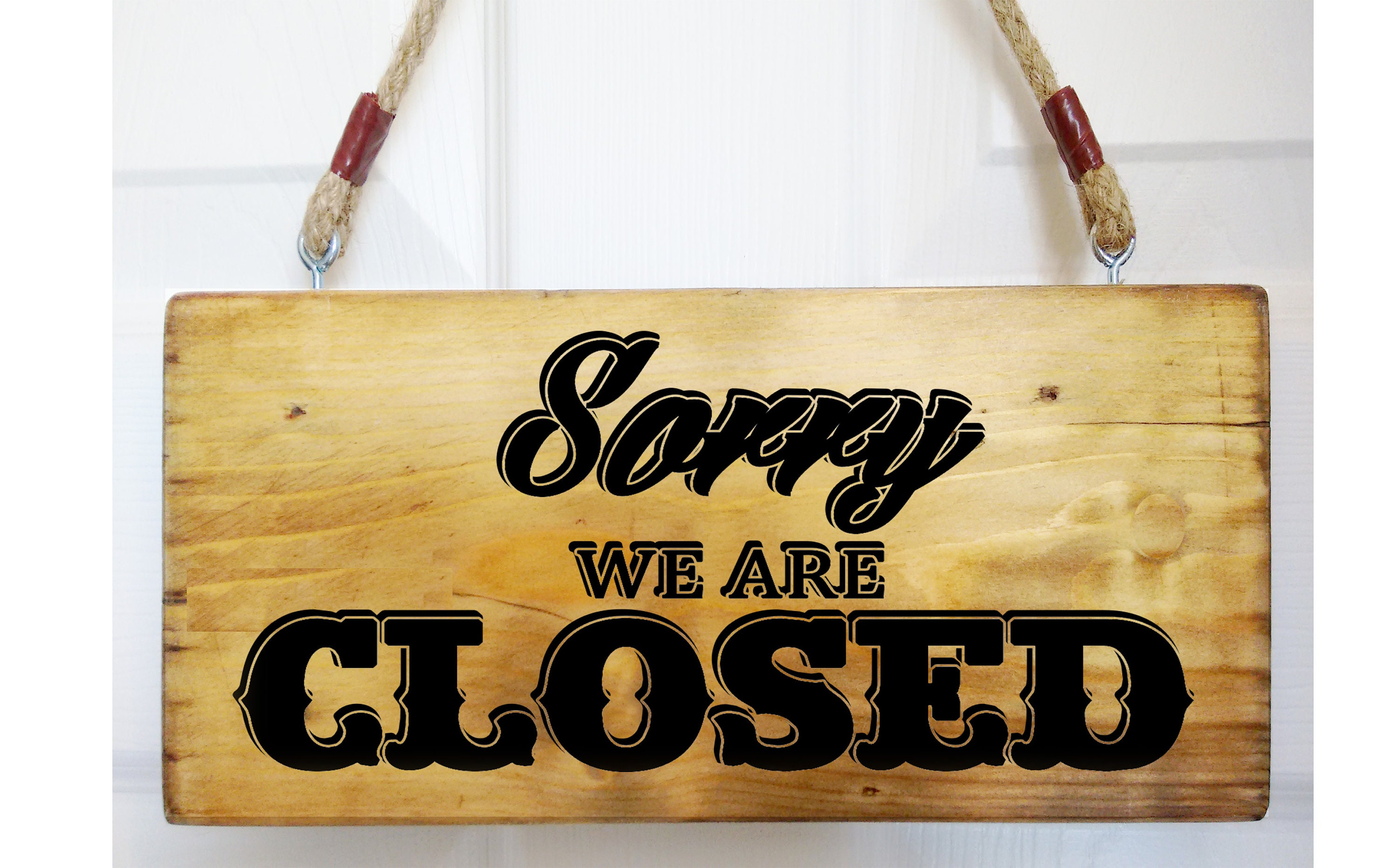 Open Closed Sign Window Door Restaurant Shop Cafe Bar Hanging Time ...