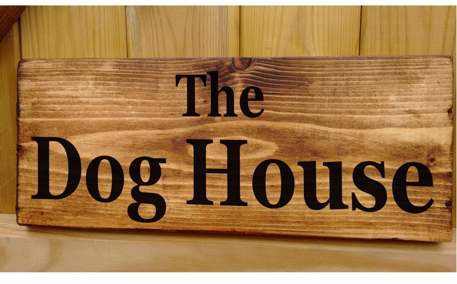 Dog House Sign House Plaque Porch Conservatory Wooden Vintage - Etsy