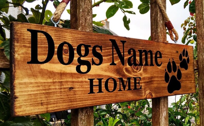 Personalised Dog House Name Sign Plaque House Kennel Bed Bowl - Etsy
