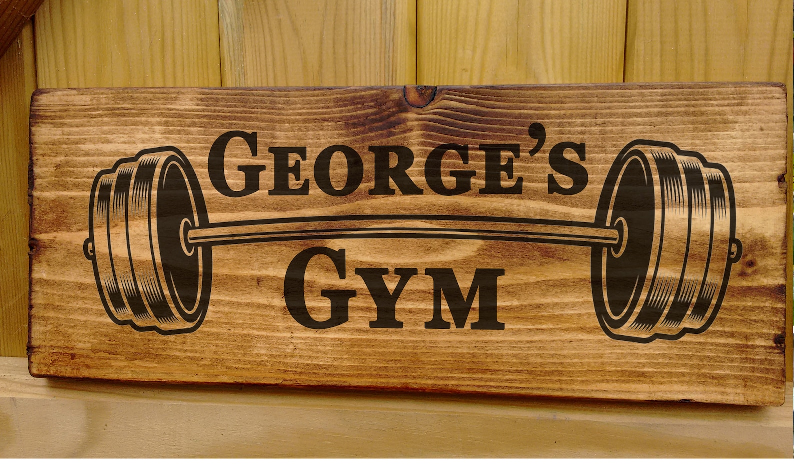 PERSONALISED Gym Name Door Sign Fitness Workout Training Plaque Sports ...