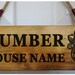 Personalised Acorn Signs House Name Plaque Solid Wood Porch ...