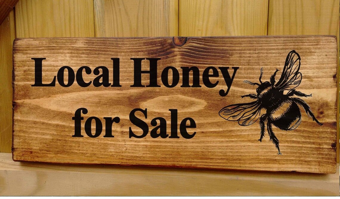 Honey for Sale Sign Bee Keeping Sign House Plaque Porch | Etsy