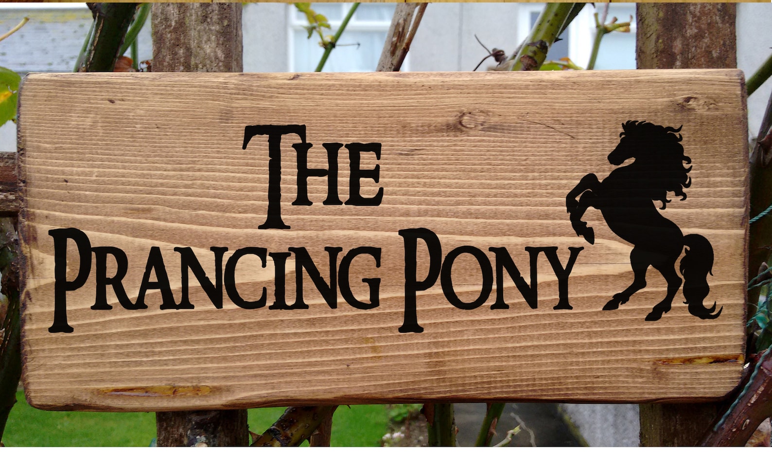 The Prancing Pony Lord of the Rings Sign House Plaque Porch - Etsy UK