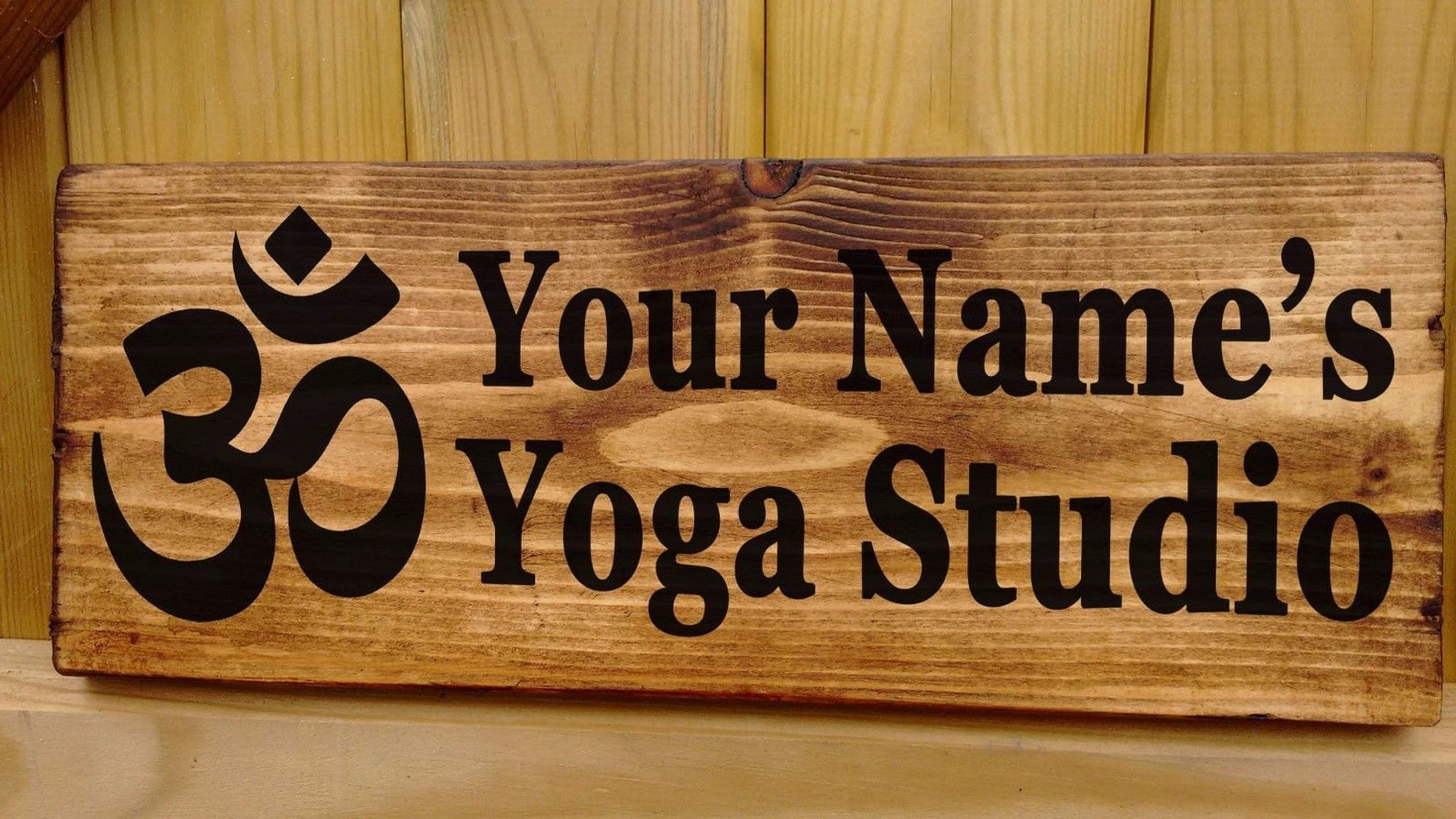 Yoga Studio Sign Retreat Room Wooden Wall Plaque Handmade - Etsy