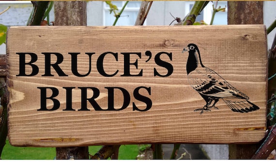Personalised Pigeon Dovecote Loft Aviary Cage or House Signs - Etsy UK
