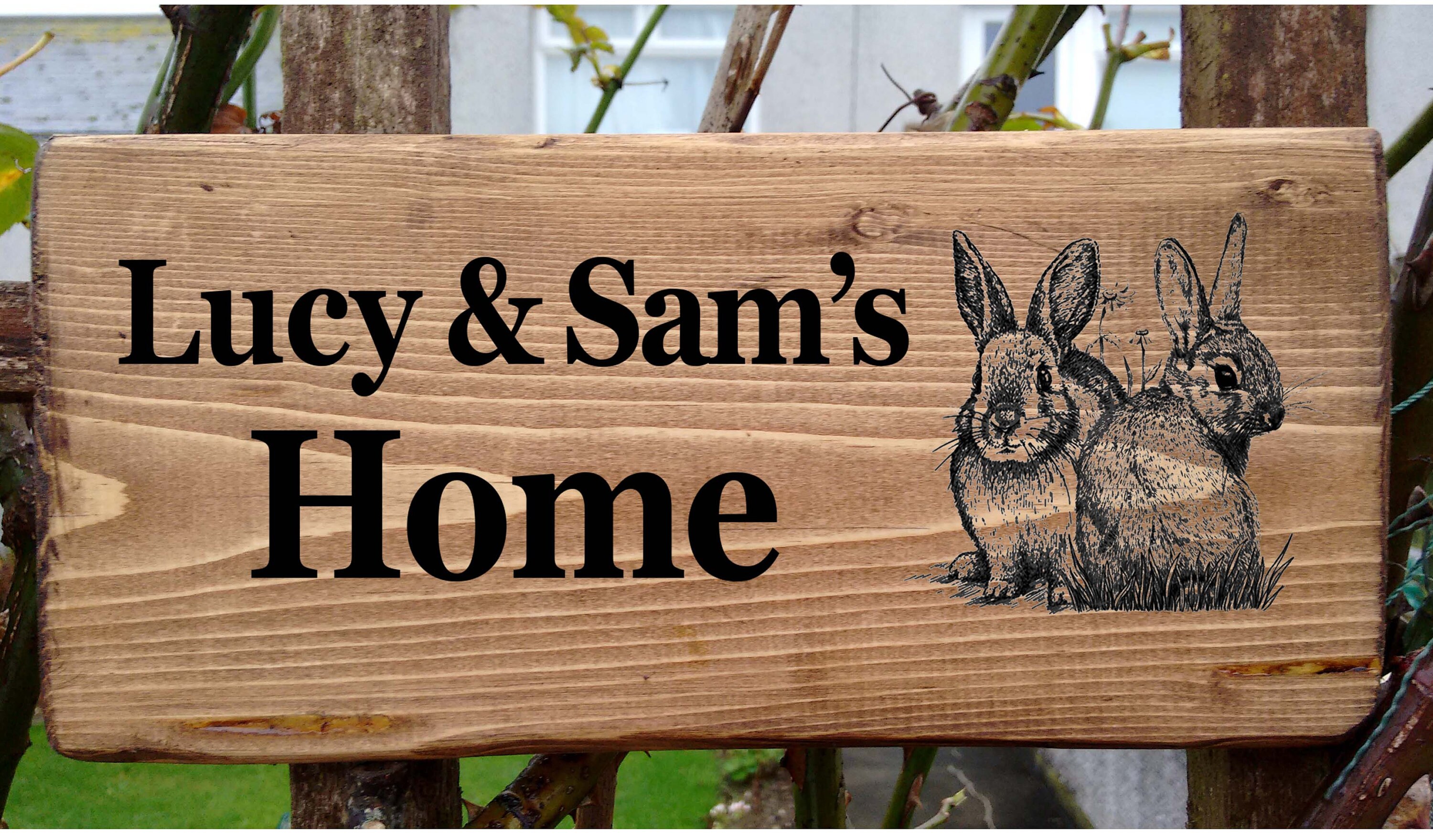 Personalised Rabbit Hutch Sign Number Pet Bunny Cage Run Two - Etsy UK