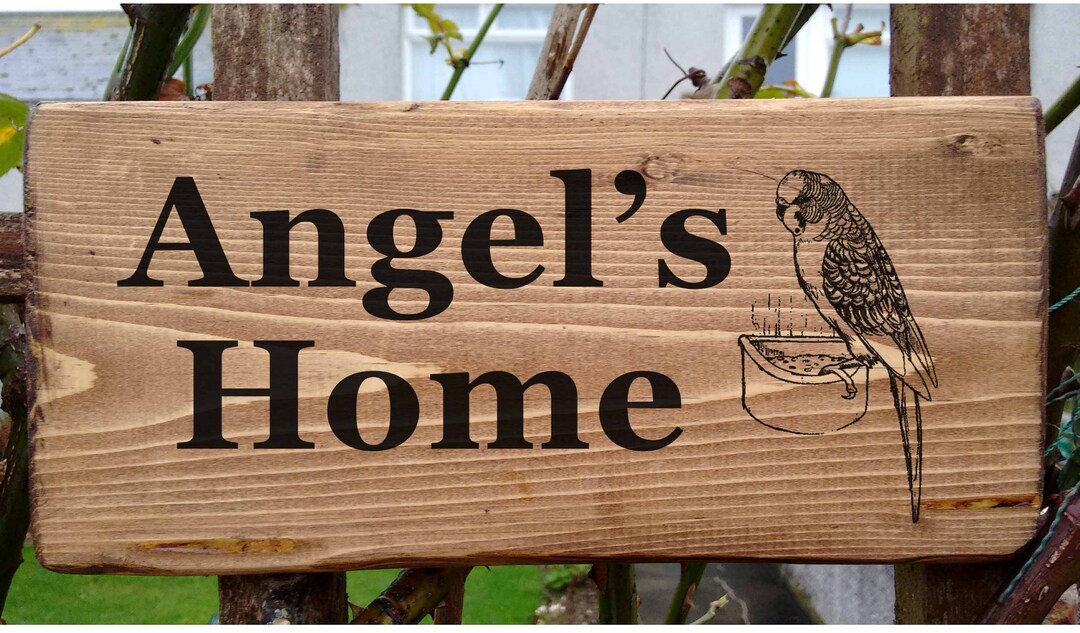 Personalised Budgie Aviary Cage or House Signs House Name - Etsy