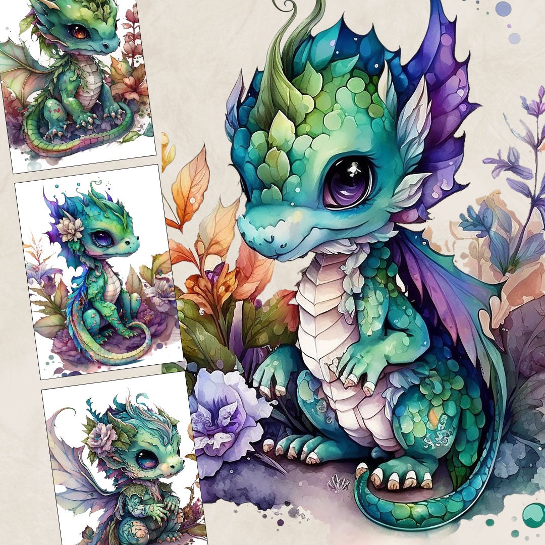 Baby Water Dragon Drawings
