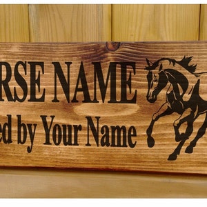 Personalised Stable Wood Horse Sign Name Plate Barn Plaque - Etsy