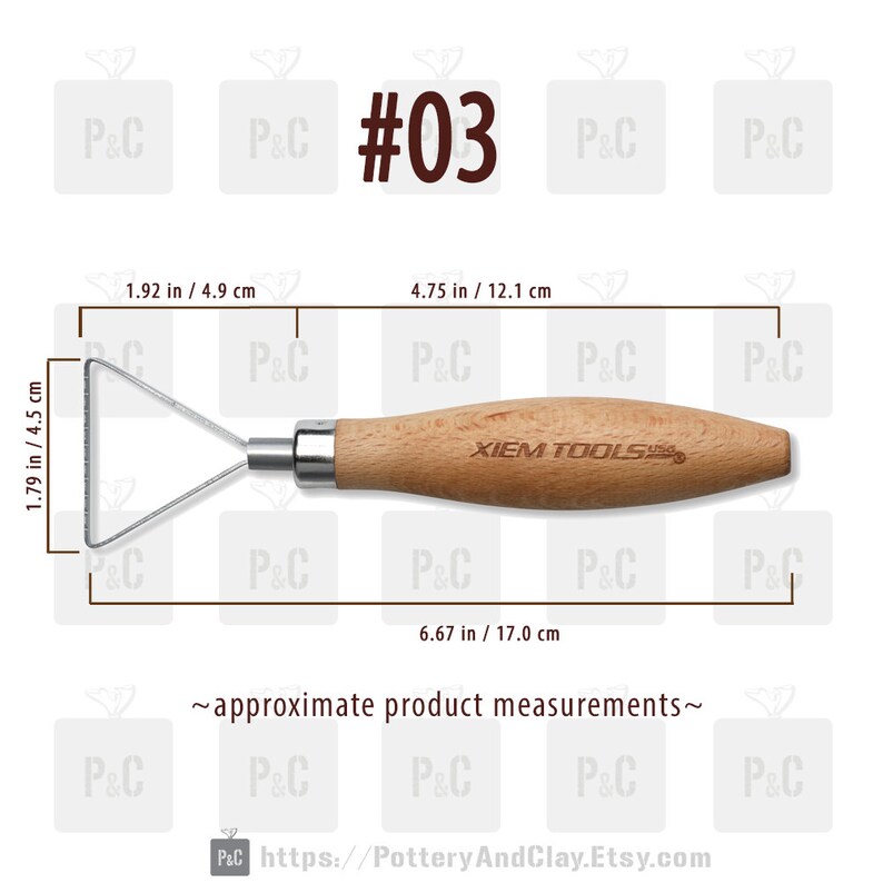 03 PRO Sculpting Triangle Rake and Clay Trimmingtool Pottery | Etsy