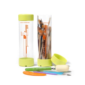 Xiem Art Tube, Clear Pottery Tools Carrier, Paint Brush Case, Craft ...