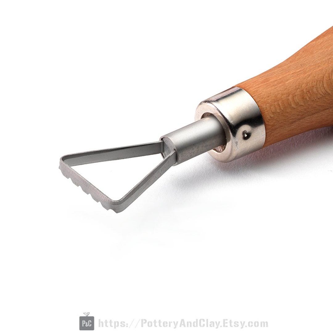 02 PRO Sculpting Triangle Rake and Clay Trimming Tool, Pottery ...