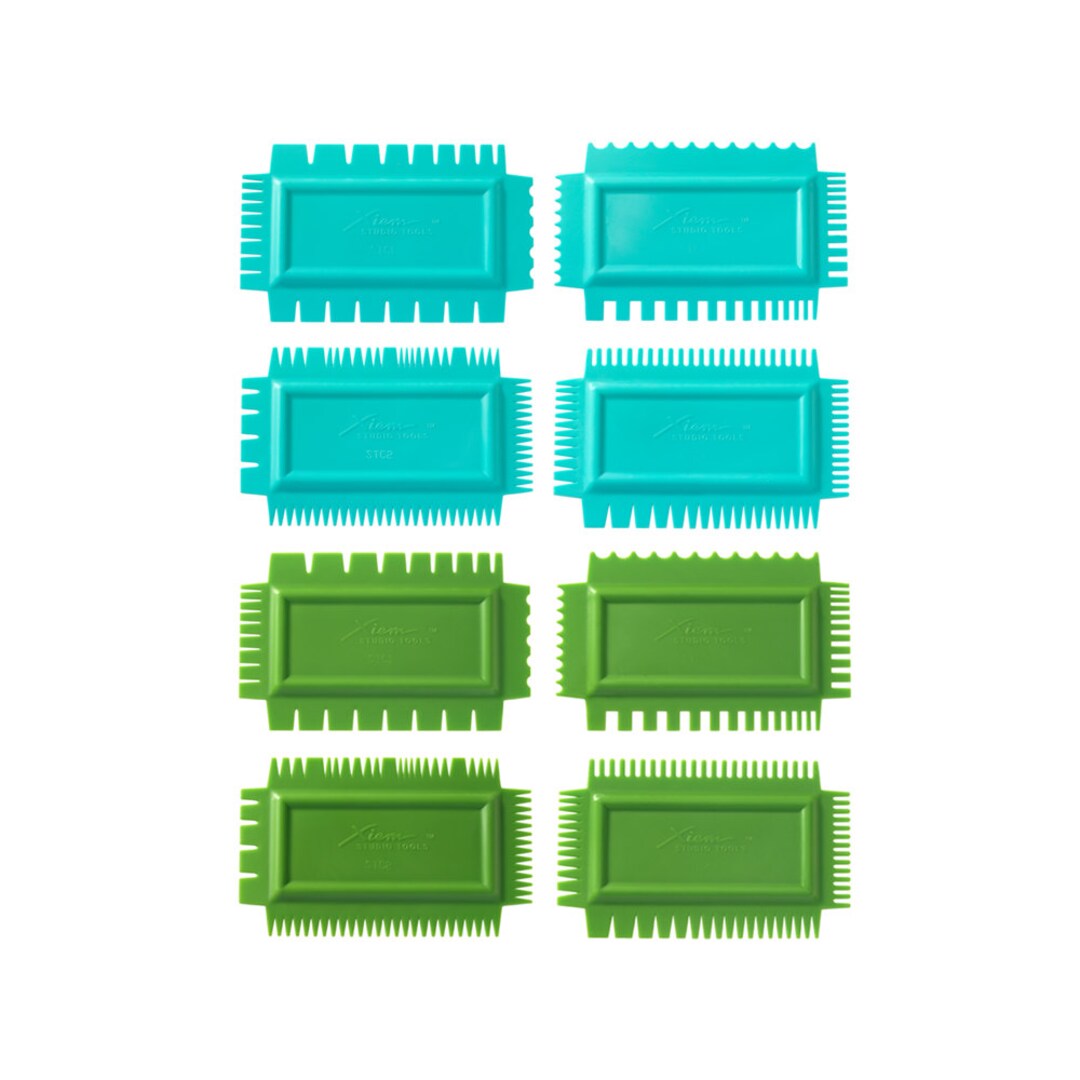 Set of 4 Combs Grain Striping Combs, Clay Texture Combs, Paint Faux ...