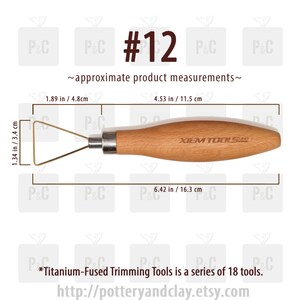 Triangle Beveled Loop Titanium-fused PRO Trimming Tool, Pottery ...