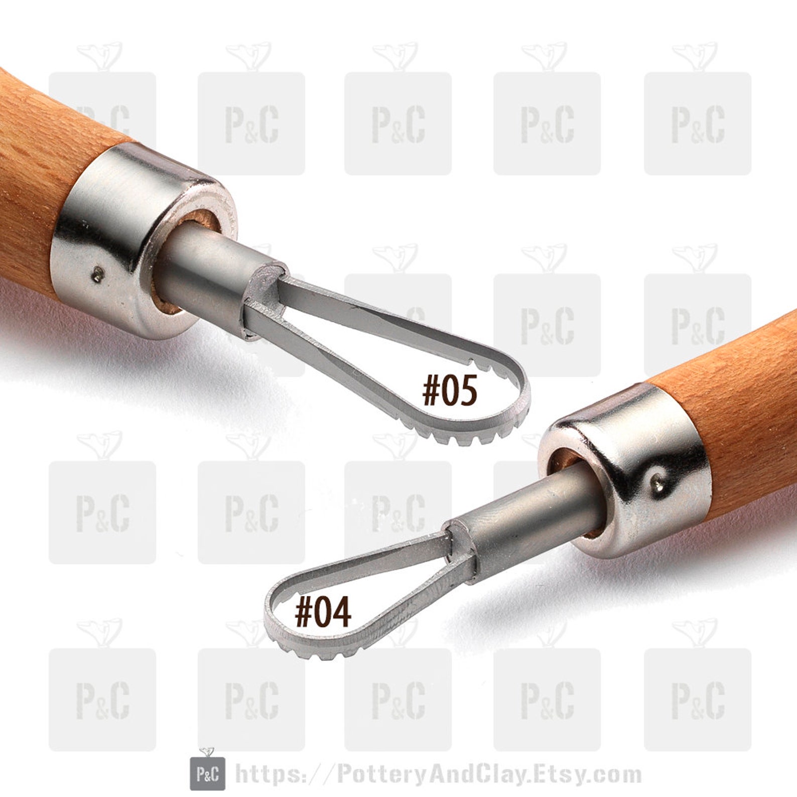 2 Tools Set/ PRO Sculpting Loop Rake and Clay Carving Tool - Etsy