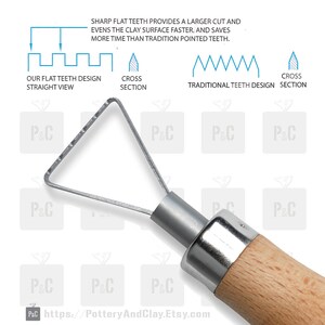 02 PRO Sculpting Triangle Rake and Clay Trimming Tool, Pottery ...