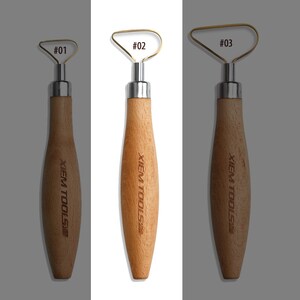 02 Titanium-fused PRO Loop Trimming Tool, Pottery Sculpting Tool, Clay ...