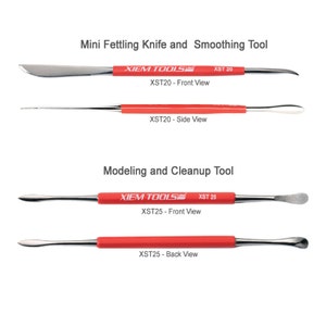 Modeling & Fettling Tools Set double-ended, Xiem Pottery Knife Clay ...
