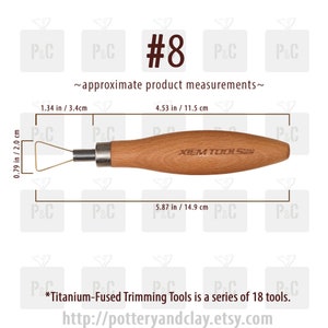 Triangle Beveled Loop Titanium-fused PRO Trimming Tool, Pottery ...