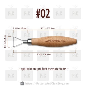 02 PRO Sculpting Triangle Rake and Clay Trimming Tool, Pottery ...