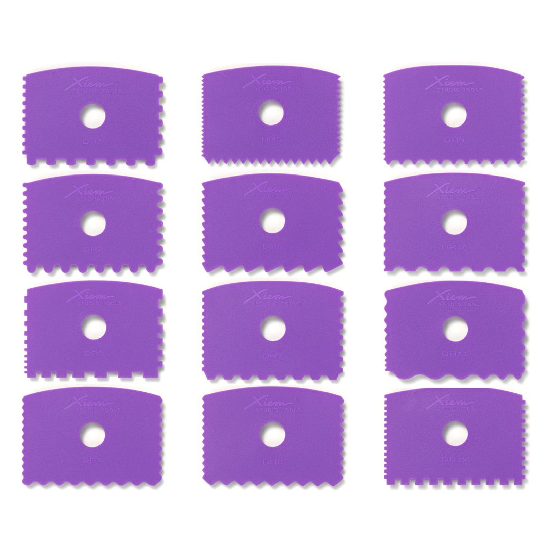 Xiem Ultimate Decorating Ribs Flex Firm Set, Pottery Tools, Pottery ...