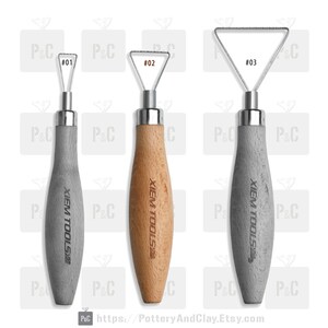02 PRO Sculpting Triangle Rake and Clay Trimming Tool, Pottery ...