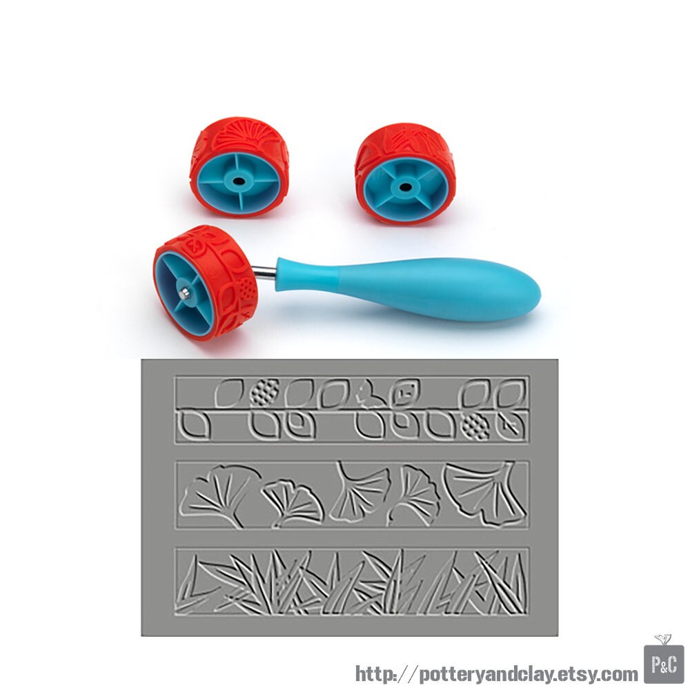 SET B 1 Clay Pattern and Texture Roller Set Xiem Art - Etsy